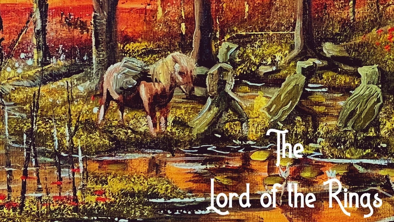 Oilpainting the Lord of the rings- Midgewater marches - YouTube