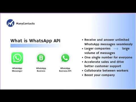 What is WhatsApp API - Advantages and Disadvantages (ManyContacts ...