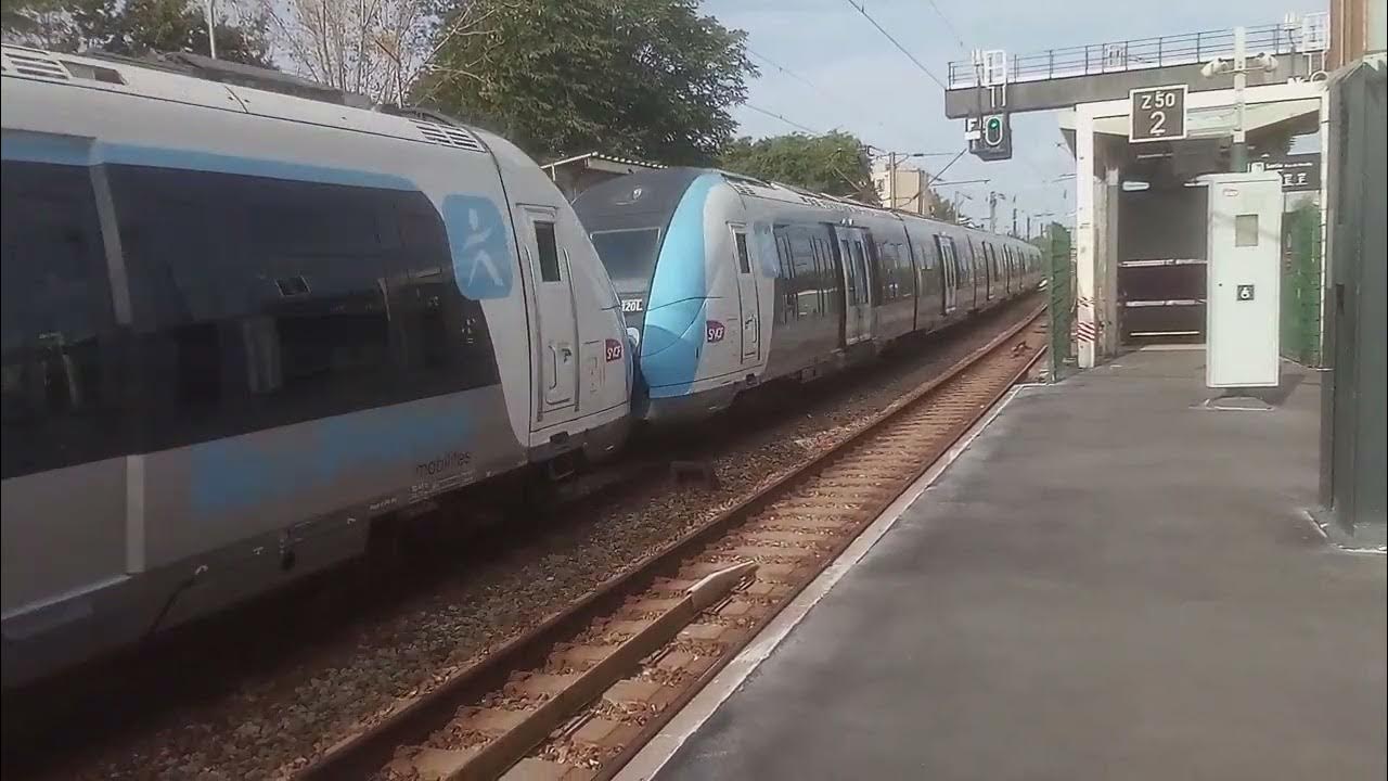 Arrivée d'un Transilien L a Clichy Levallois - YouTube