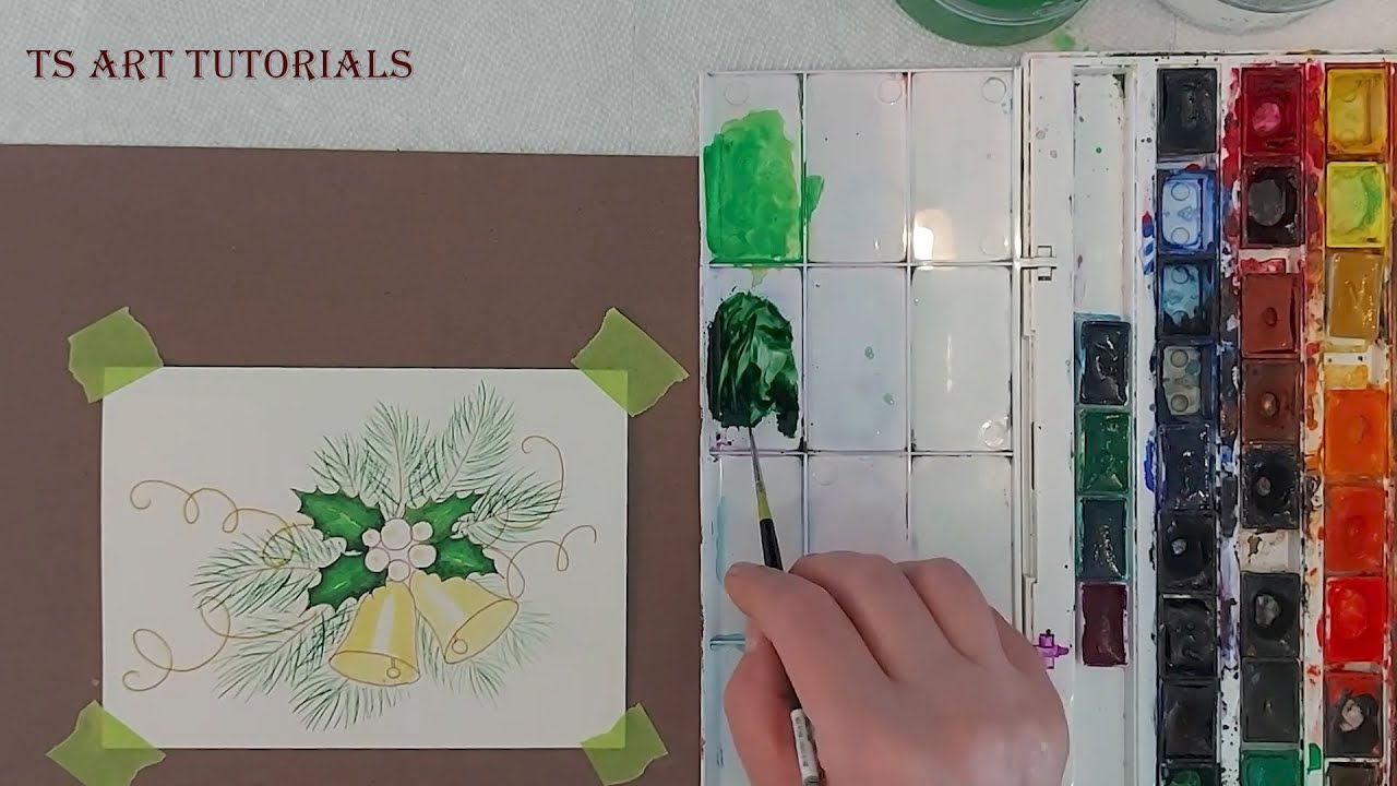Christmas Greeting Cards by TS ART Tutorials - YouTube