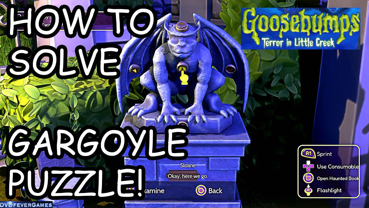 HOW TO SOLVE GARGOYLE PUZZLE (+ MEDALLION LOCATIONS) GOOSEBUMPS:TERROR ...