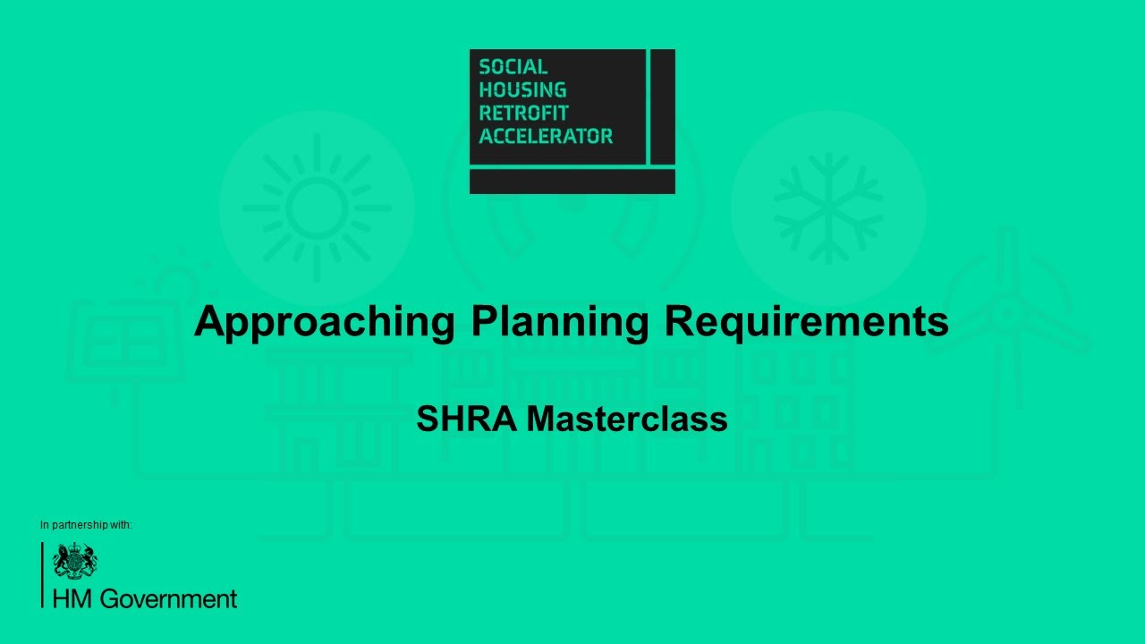 Approaching Planning Requirements | SHRA Masterclass - YouTube