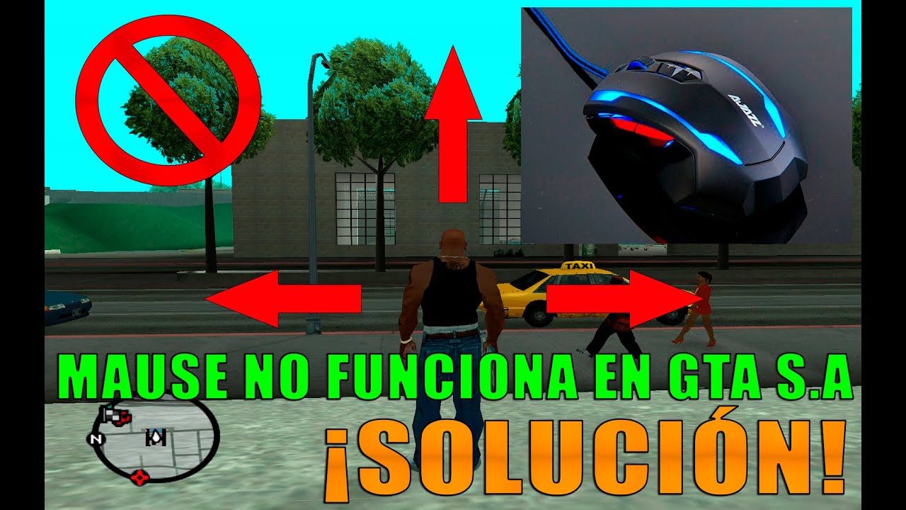 solución al problema del mouse en GTA San Andreas - YouTube