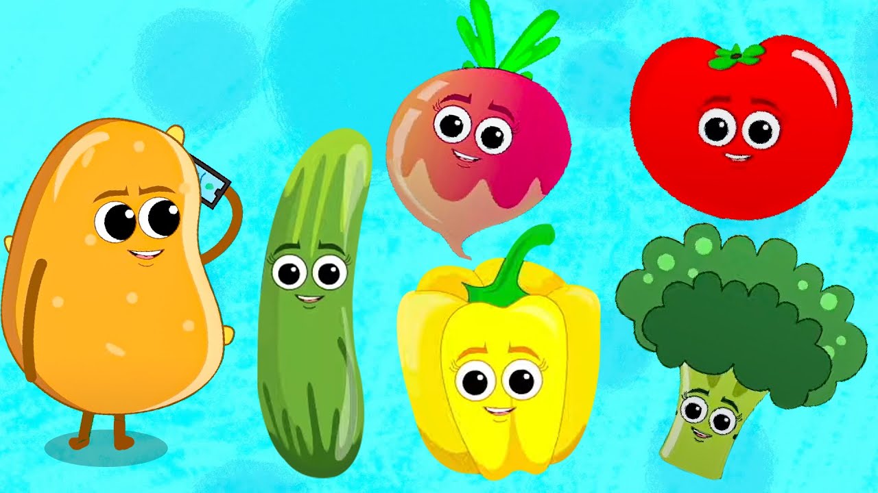 Ten Little Vegetables + More Learning Videos & Cartoon for Kids - YouTube