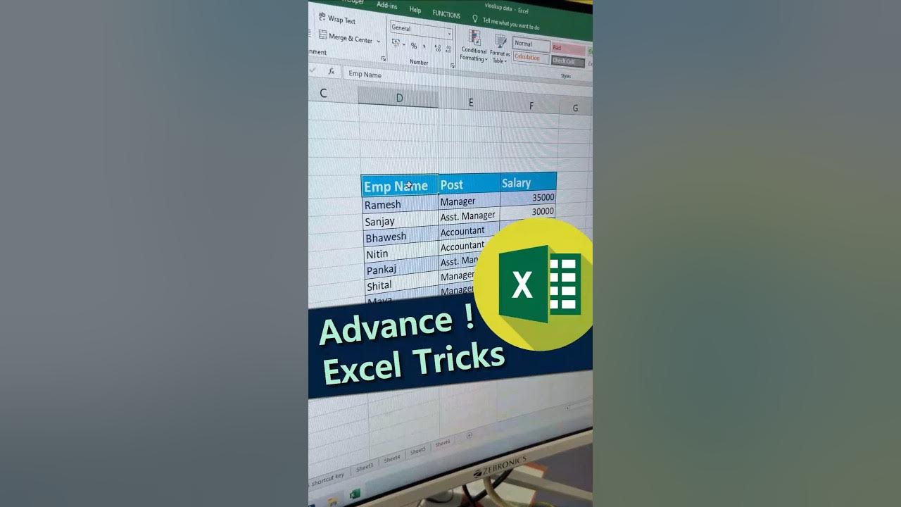 🔥🔥 Advance Excel Tricks 🎯 Paste Data in Multiple Sheet #ytshorts #excel #shorts #computertricks ...