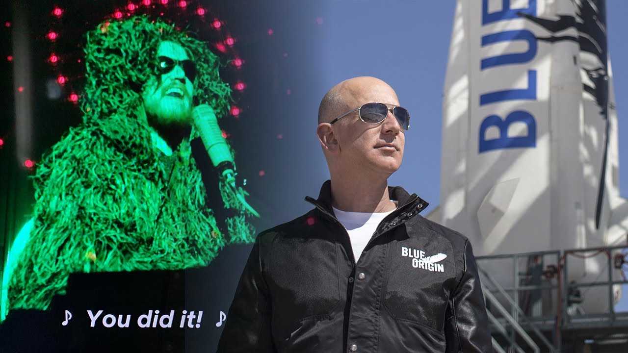 Jeff Bezos lands safely thanks to Bo Burnham - YouTube Music