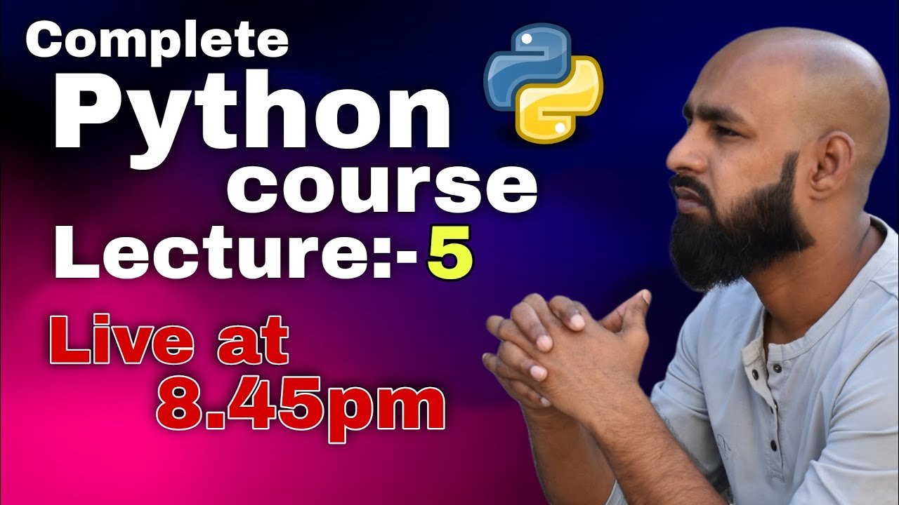 Complete Python Course Chapter 5 Python Coding Programming 5623