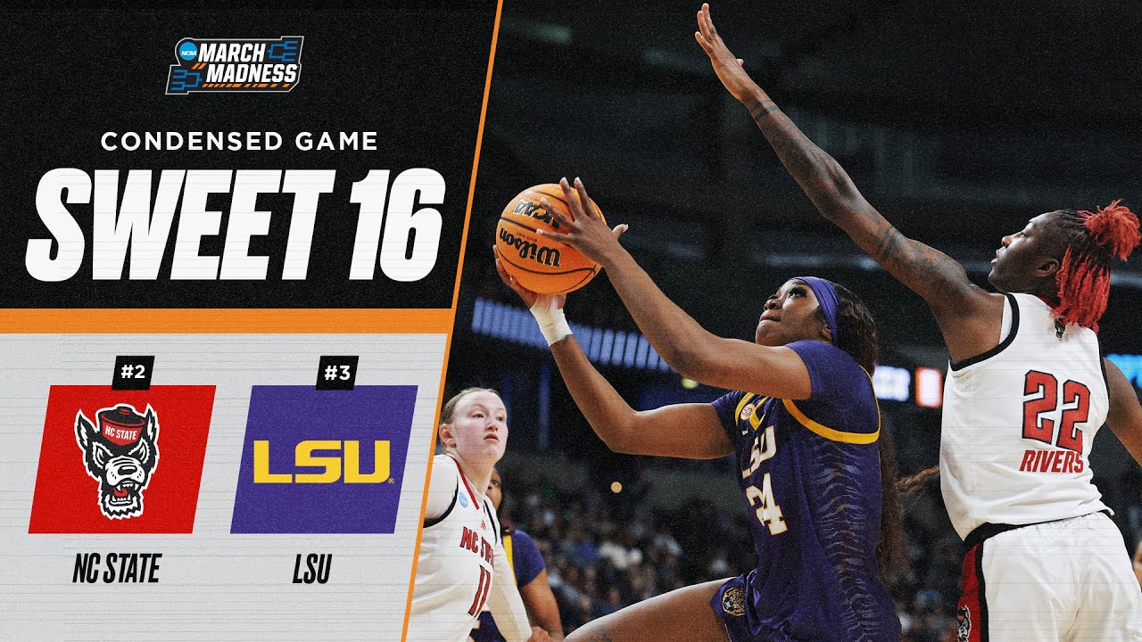 LSU vs. NC State - Sweet 16 NCAA tournament extended highlights - YouTube