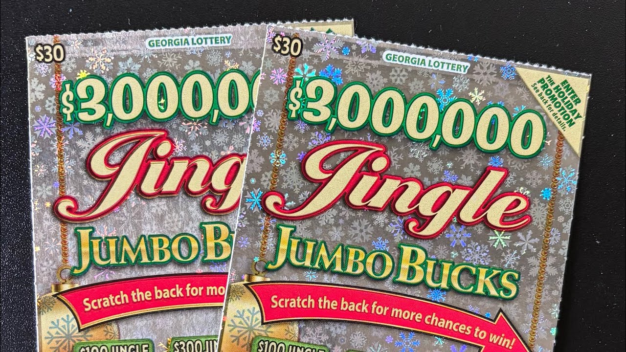 Last two in the machine ️ $30 Jingle Jumbo Bucks 💰 Georgia lottery ...