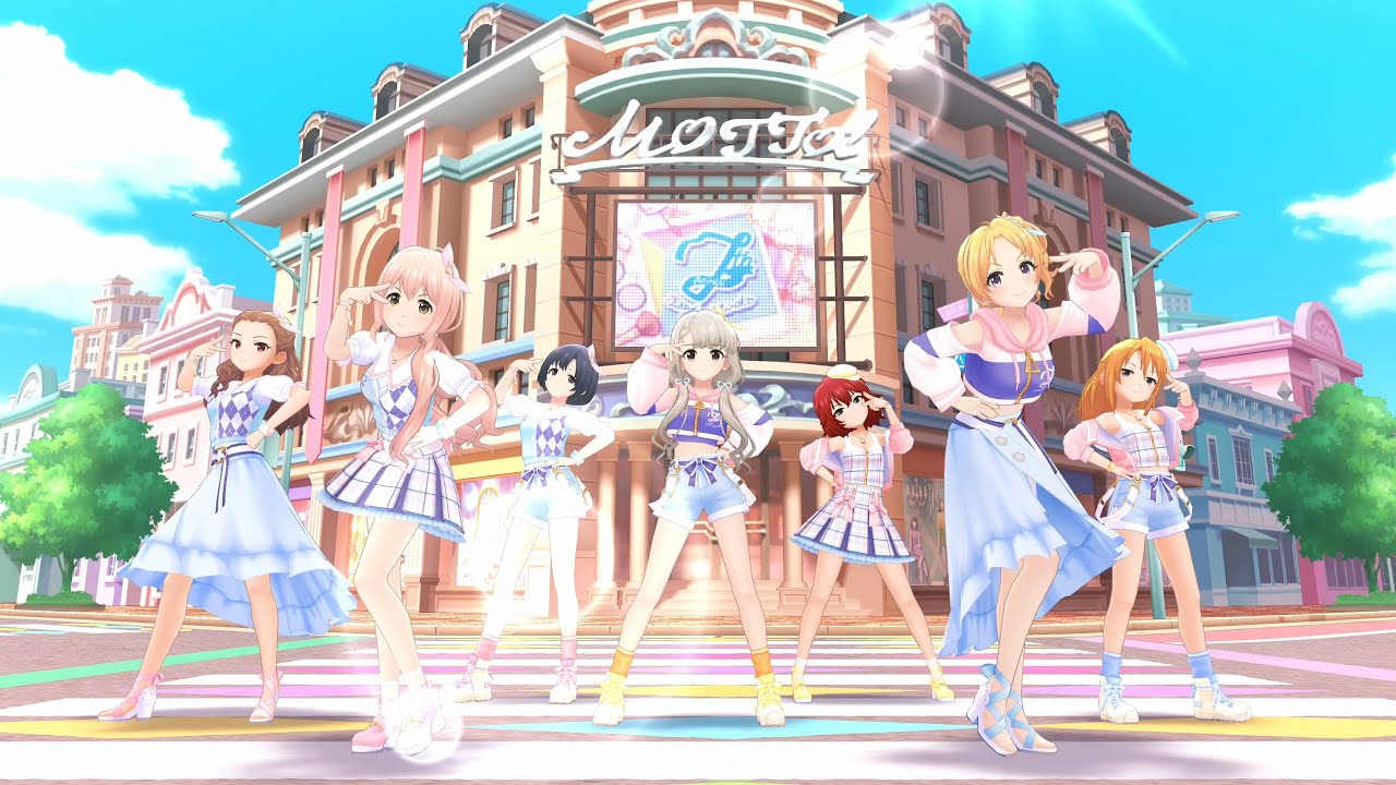 「デレステ」MOTTO！ (Game ver.) 久川凪、西園寺琴歌、桐生つかさ、白菊ほたる、村上巴、関裕美、結城晴 - YouTube