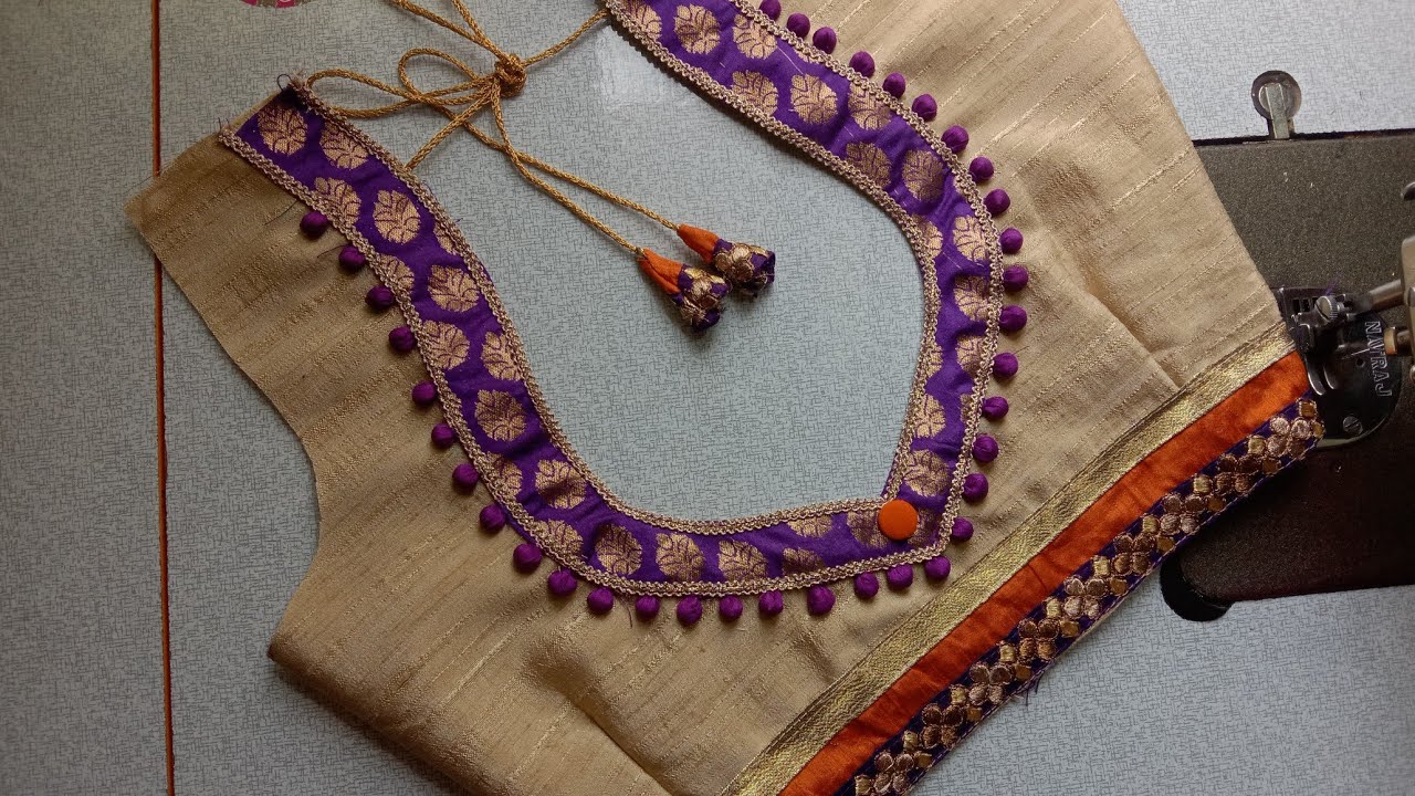 Very Popular Blouse Design Potli Buttons Cutting And Stitching||blouse ...