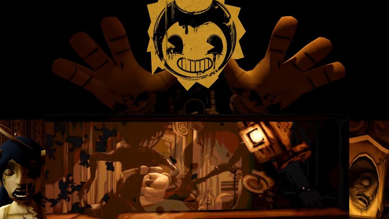 Boss fights - Bendy and the Ink Machine Chapter 4 part 2 End - YouTube