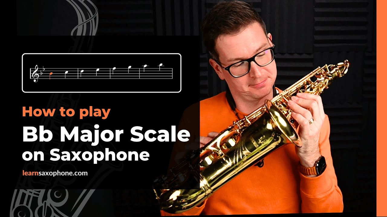 Bb Major Scale on Saxophone - Saxophone Beginner Series - YouTube