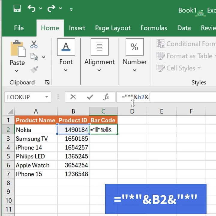 Excel Hack Create Barcode Exceltips Exceltricks Exceltutorial Computerknowledge Excel 5079