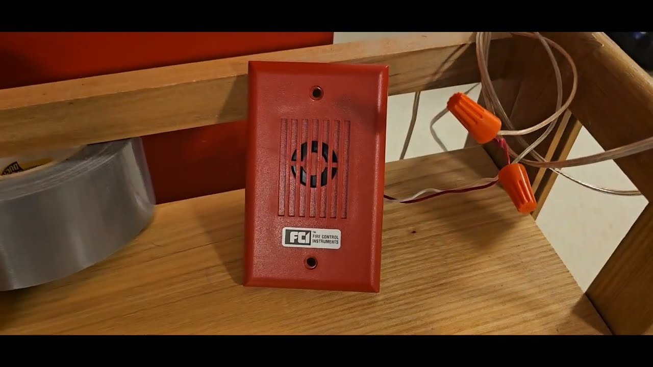 FCI Rebranded Wheelock Mini Horn Fire Alarm - YouTube
