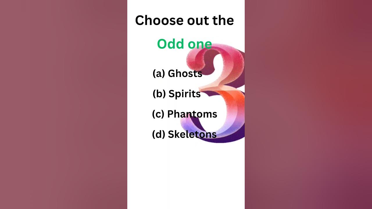 Choose Out The Odd Word GeneralknowledgeTeam YouTube choose-out-the-odd-word-generalknowledgeteam-youtube