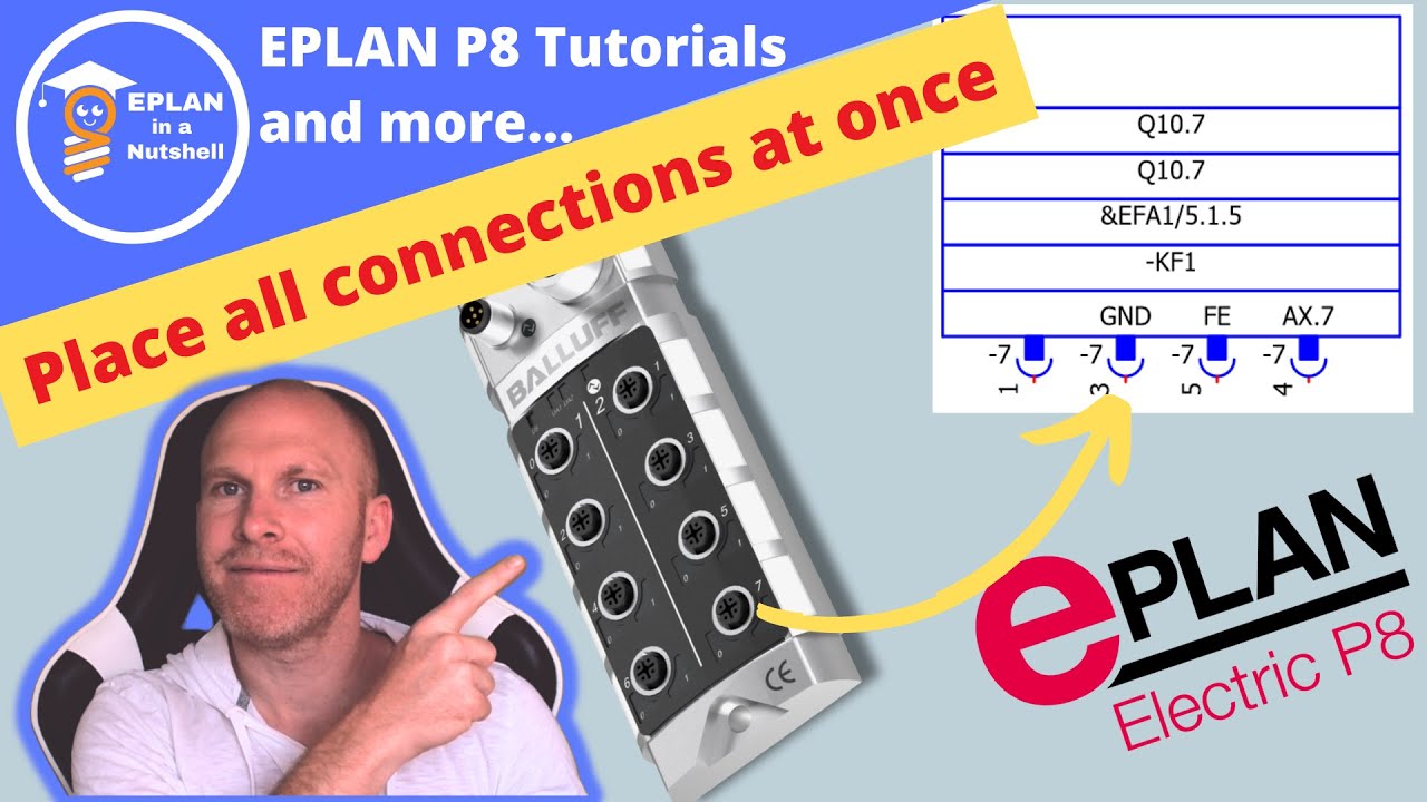 How to place all connections at once in EPLAN It´s so easy 😎 - YouTube