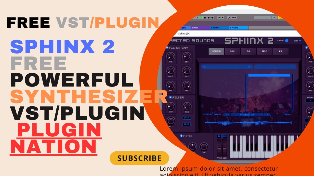 Sphinx 2 - FREE Synth VST/Plugin by Plugin Nation #Sphinx2 #PluginNation - YouTube