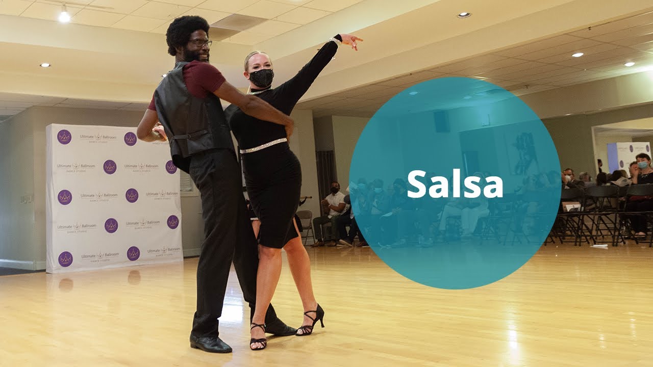 Salsa Show Dance at Ultimate Ballroom Dance Studio - YouTube