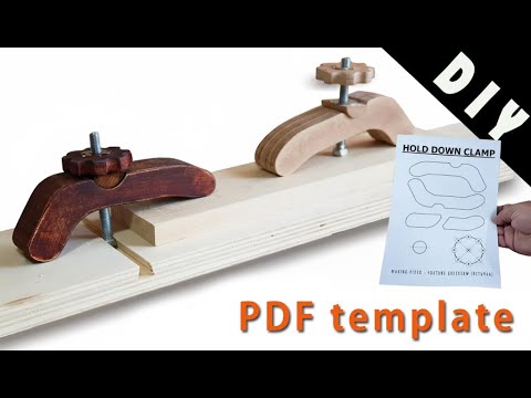 Hold Down Clamp making / Full Size PDF Template hold down clamp homemade