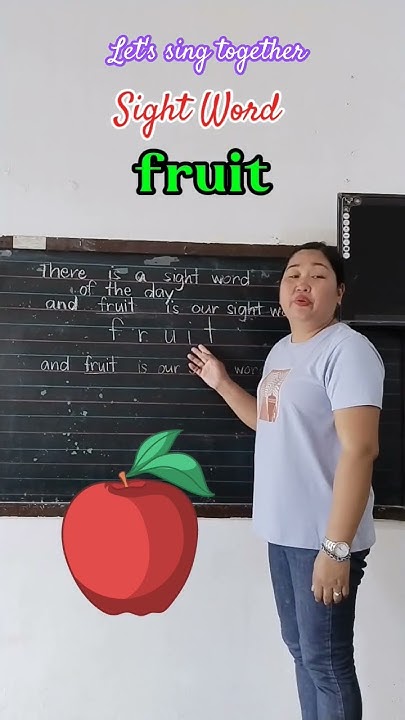 Sight Word fruit #reading #spelling #vocabulary #english #education ...