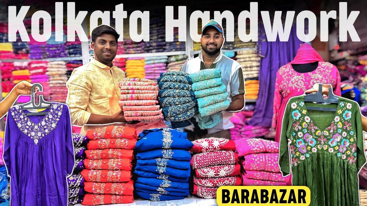 Kolkata Handwork Kurti & Suits Manufacturer // Barabazar Kurti ...