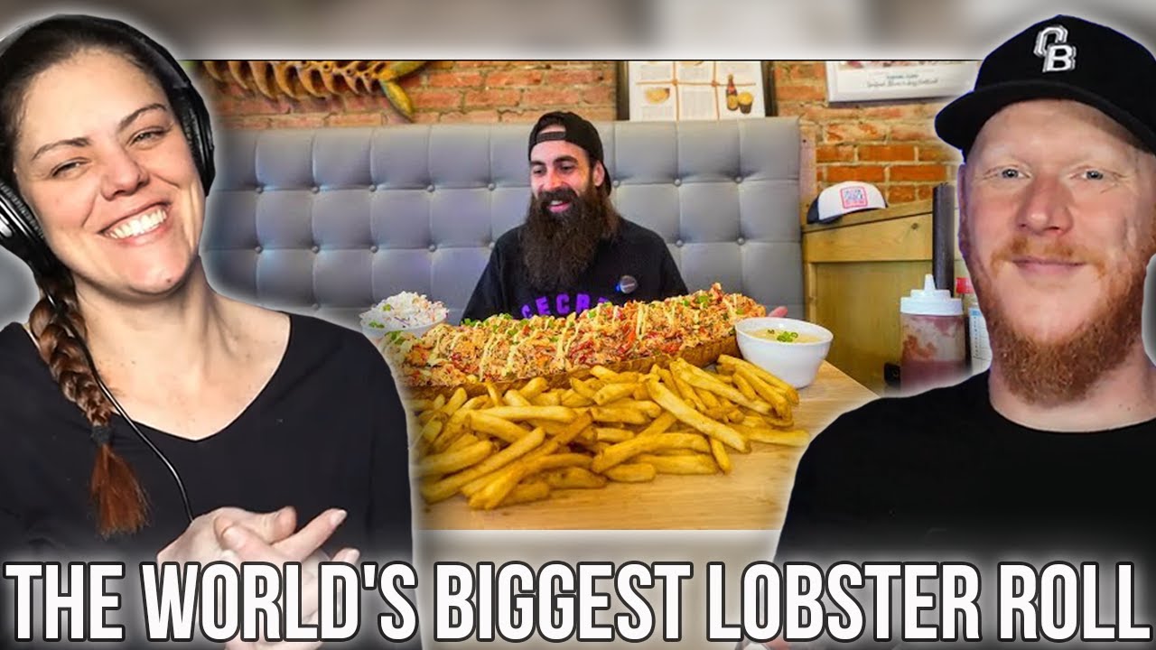 #beardmeatsfood THE WORLD'S BIGGEST LOBSTER ROLL REACTION | OB DAVE ...