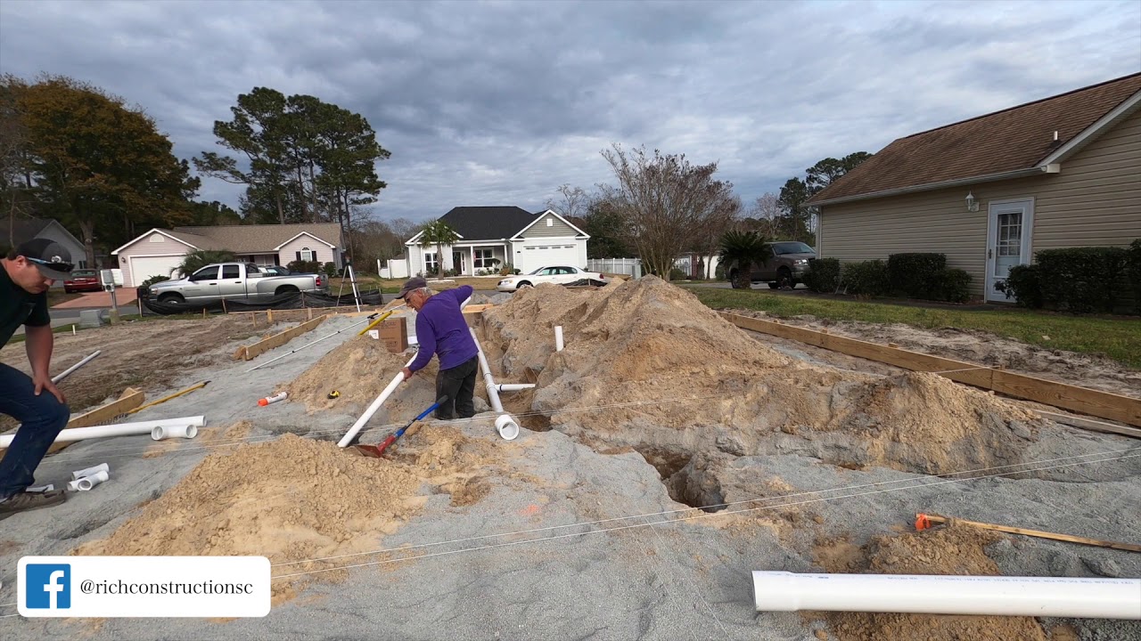 House Construction: Episode 3: Slab Plumbing - YouTube