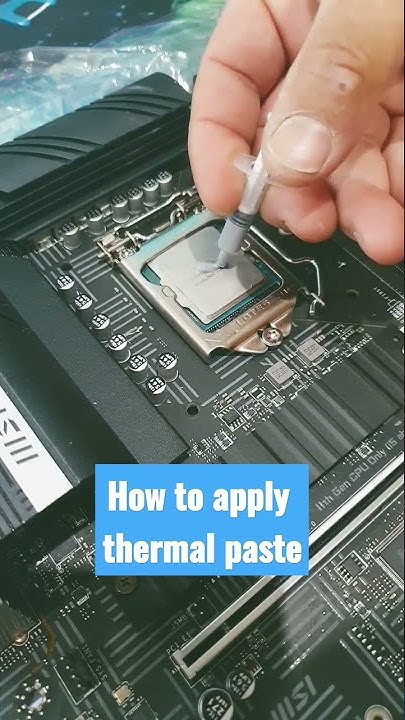 how to apply thermal paste and how much do you need ? - YouTube