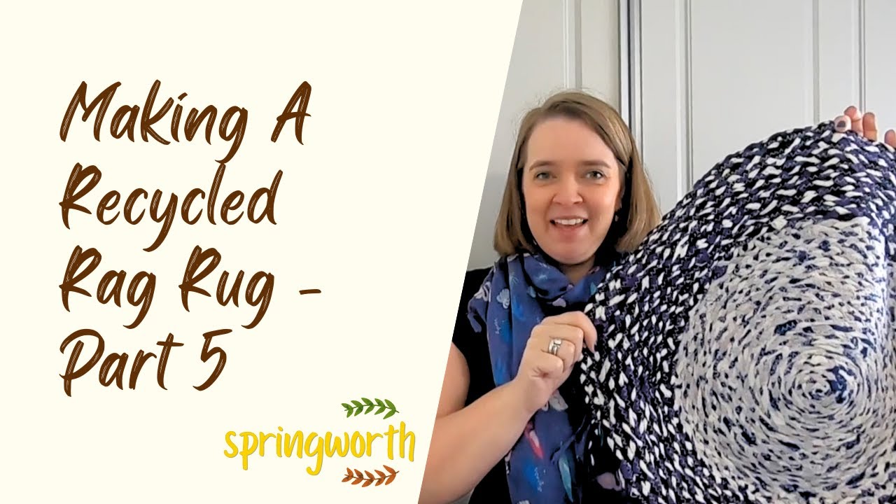 Recycled Round Rag Rug - Part 5 - YouTube