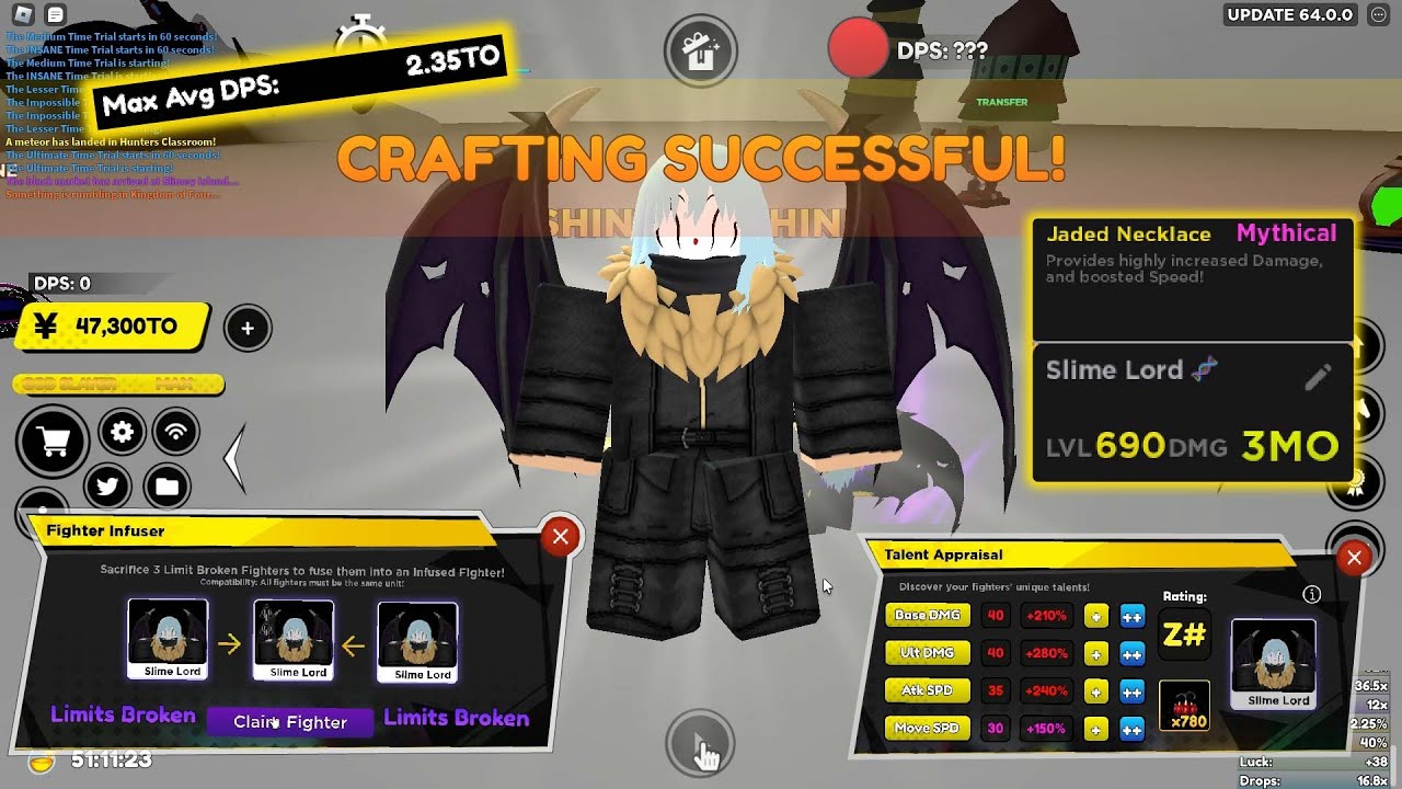 The Strongest New INFUSED Demonic [ Slime Lord ]!! RELICS BUG!! Anime ...