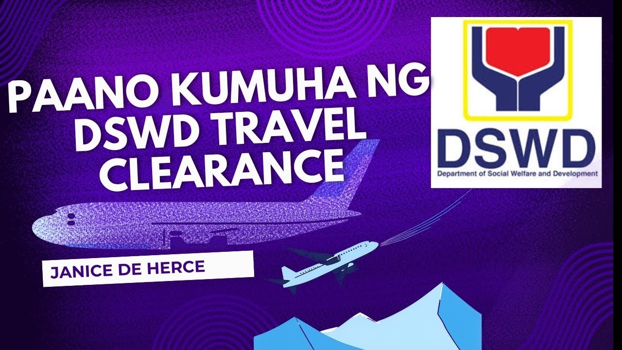 Paano kumuha ng DSWD travel clearance for minors - YouTube