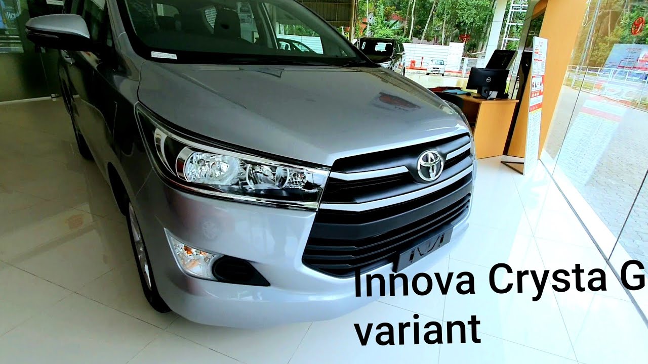 Toyota Innova Crysta G variant 2019 - YouTube