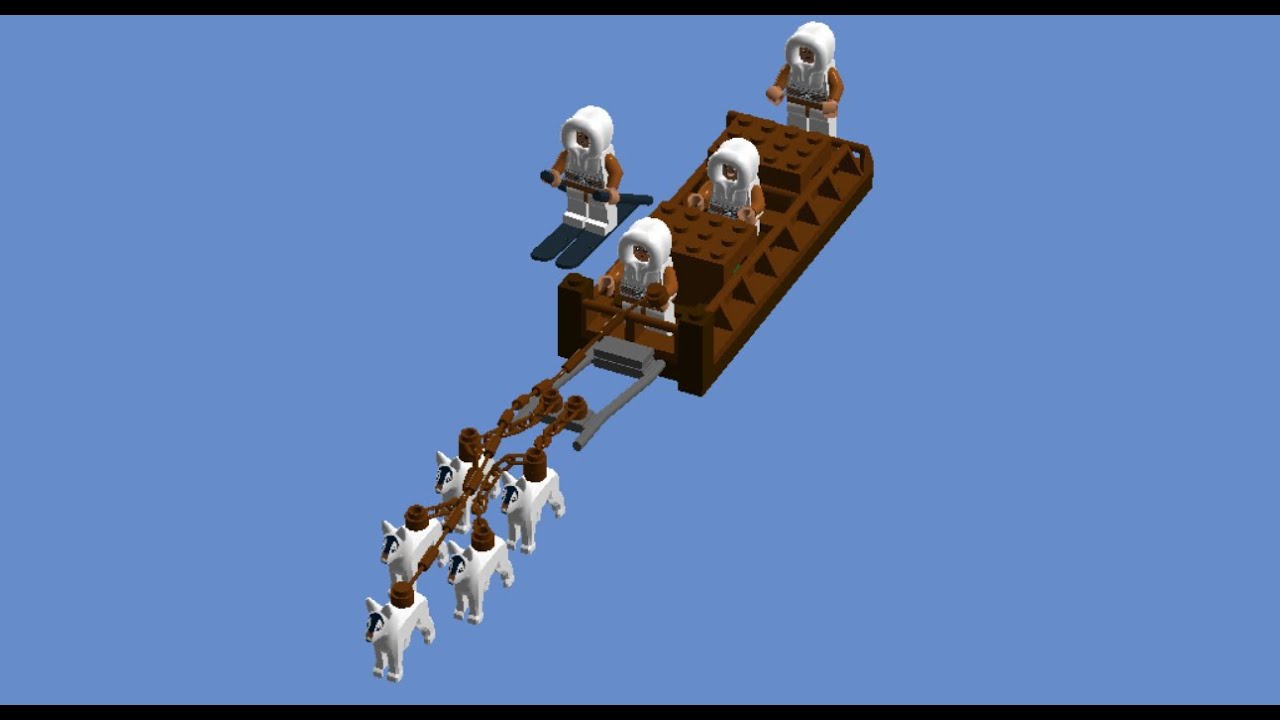 LEGO Dog Sled - YouTube