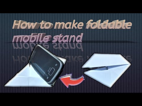How to make paper mobile stand - YouTube