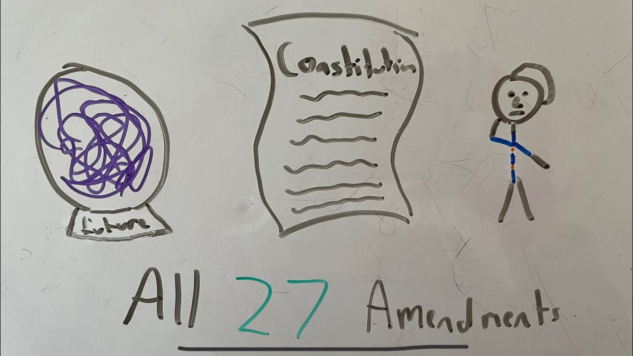 Every Amendment in the U.S. Constitution - Less Short “Animated” Video ...