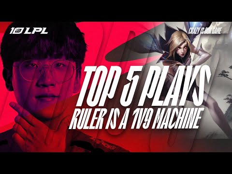LPL TOP 5 Plays | JDG Ruler is a 1v9 MACHINE | 2023 Summer Split Week 3 - YouTube