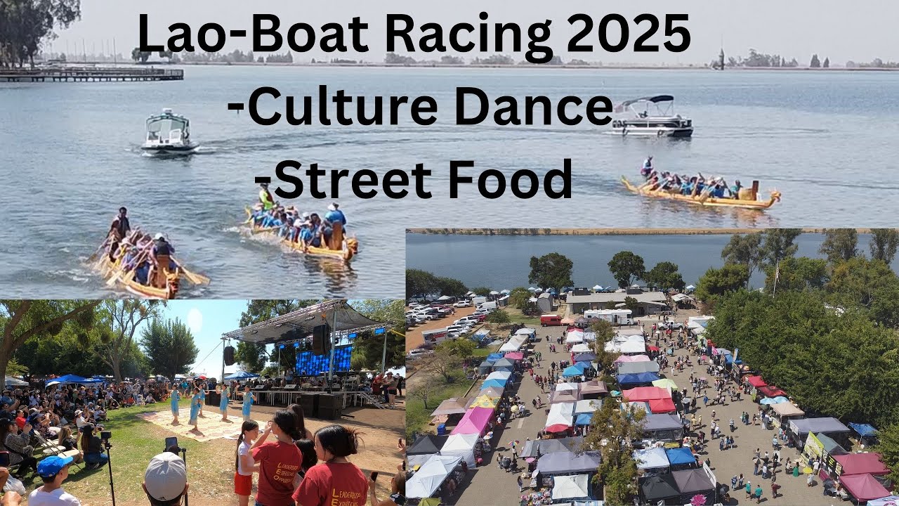 2025 Merced Lao Boat Racing Festival Final. many street food vendors ...
