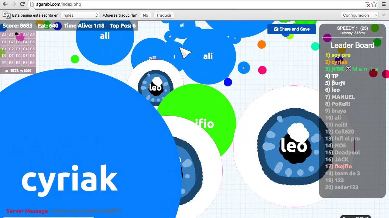 ESTO NO ES AGAR.IO-AGARABI.COM - YouTube