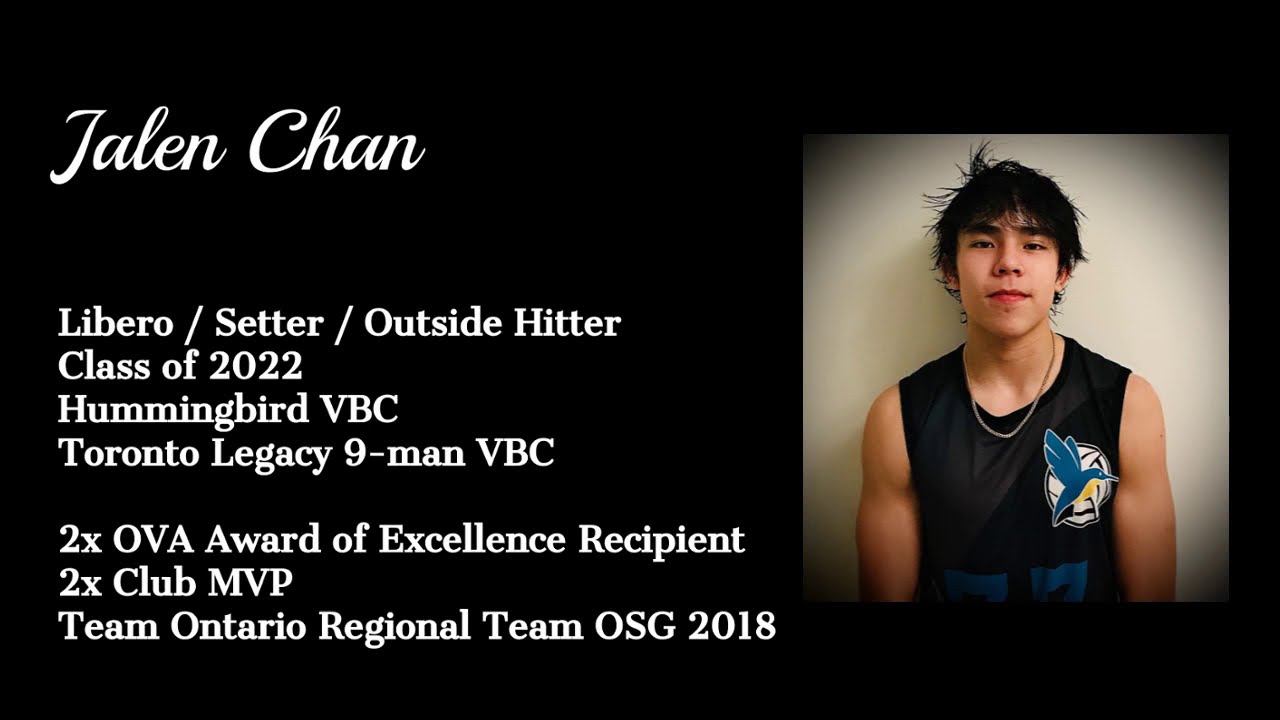 Jalen Chan Class of 2022 VB (2020) - YouTube