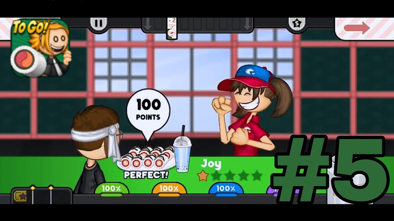 Papa's Sushiria To go! - Day 6 & 7 - Joy & Sprinks the Clown (Rank 5 ...