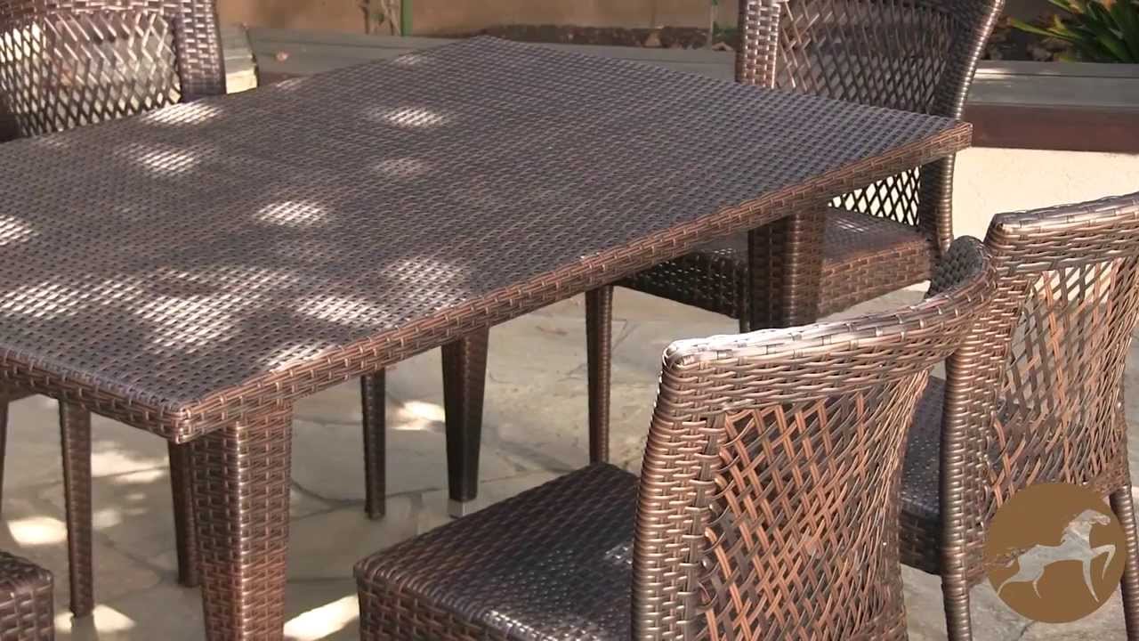 Dusk 7pc Outdoor Dining Set - YouTube