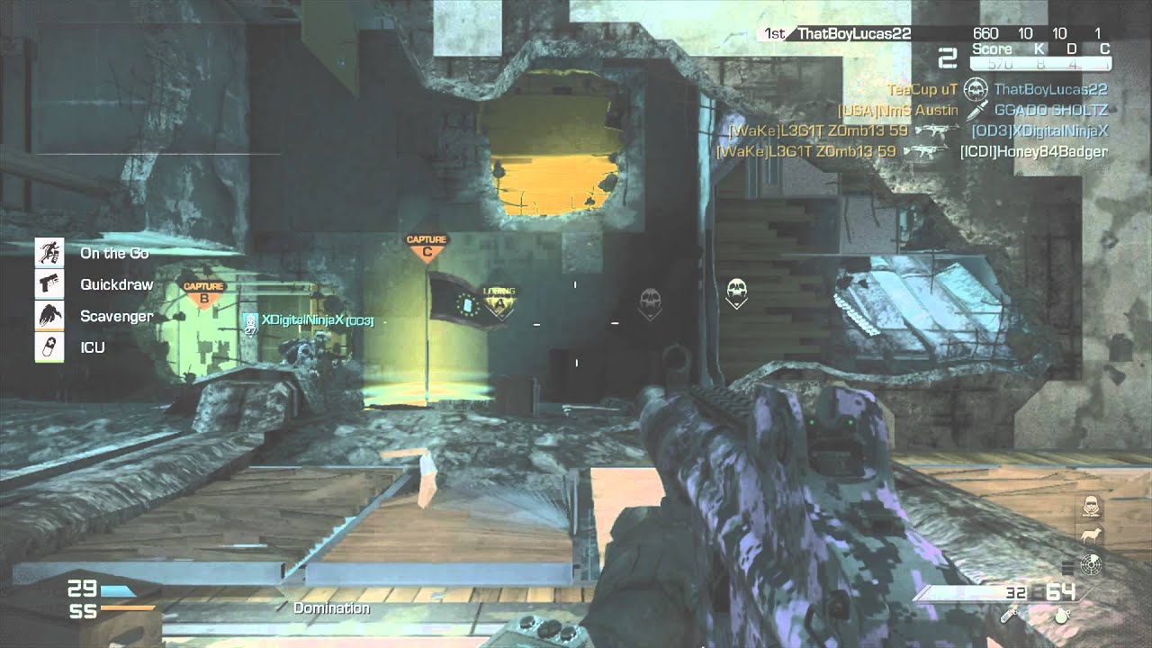 cod ghosts k7 submachine gun Gameplay!! - YouTube