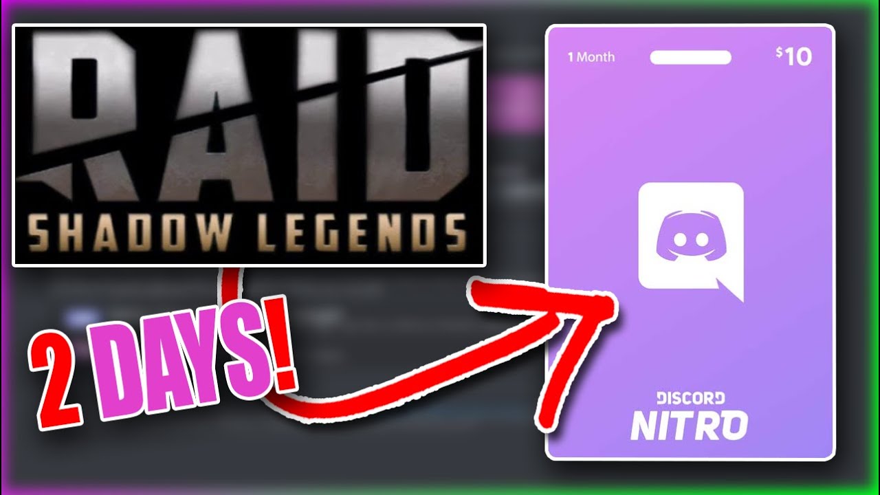 Raid Shadow Legends X Discord Nitro 1 MONTH promotion! - YouTube