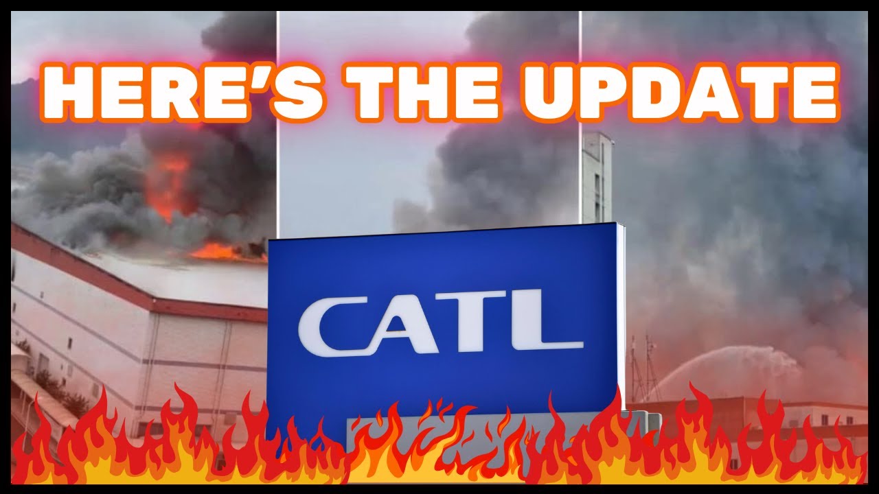 CATL Factory Catches Fire - YouTube
