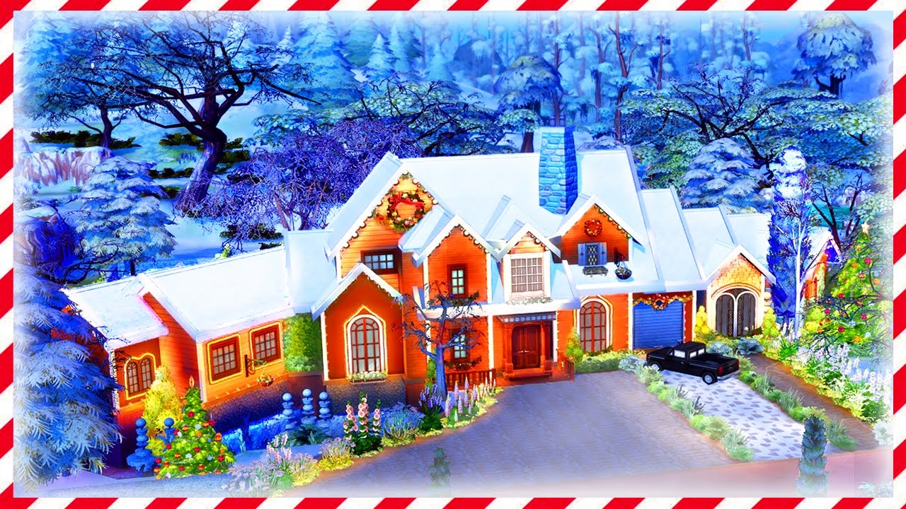 Building a CHRISTMAS HOUSE l The Sims 4 - YouTube