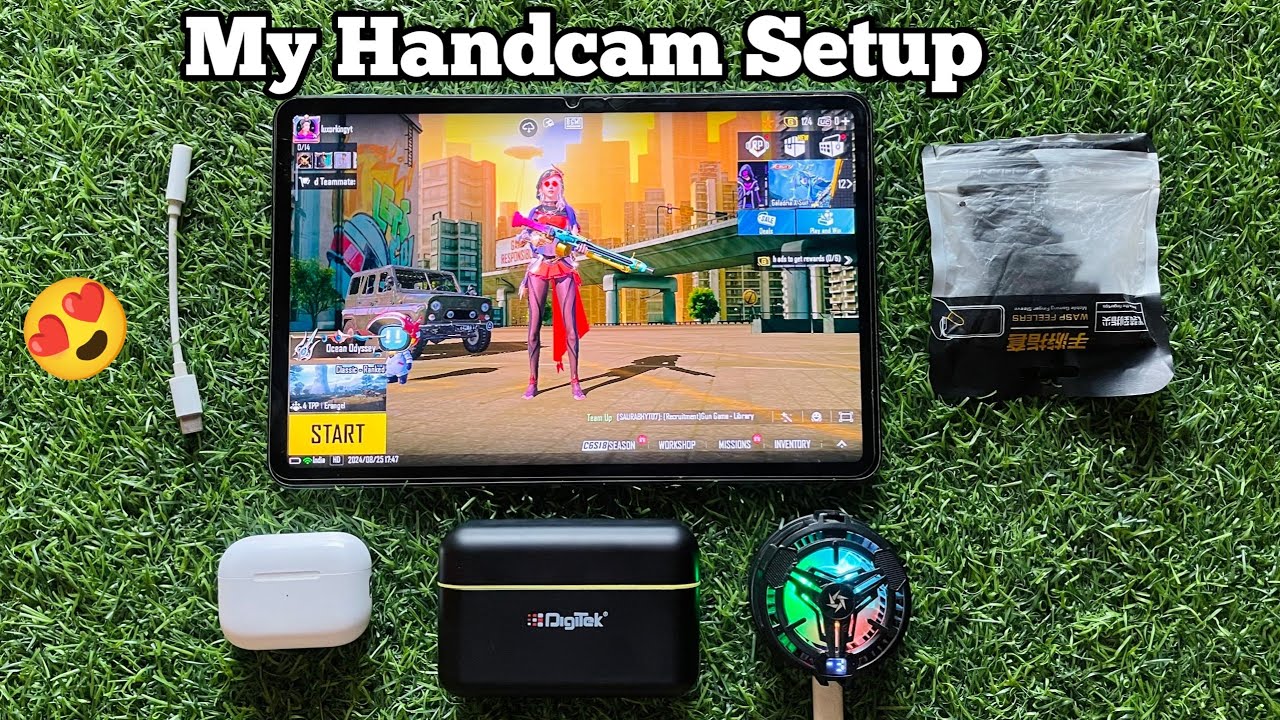 😍 My Handcam Setup For BGMI 🔥 XIAOMI PAD 6 Bgmi Handcam Gameplay #setup ...