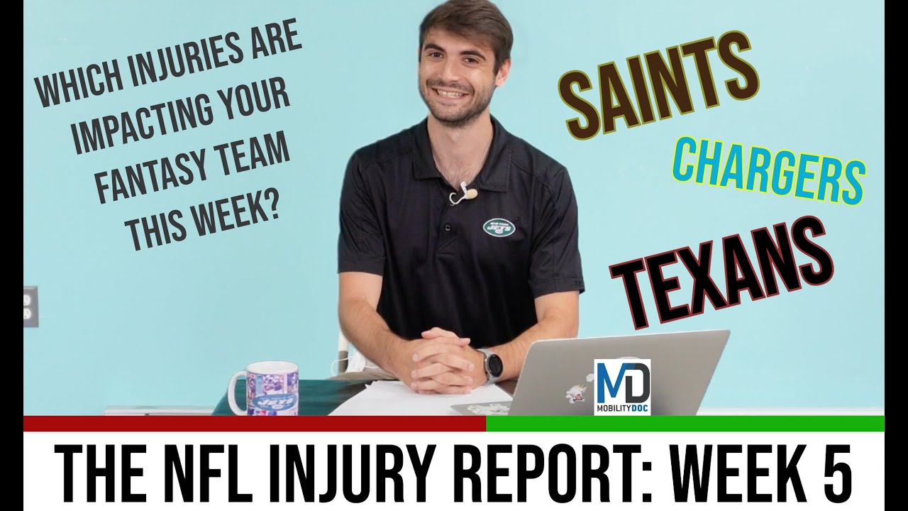 The NFL Injury Report Summary: Week 5 - YouTube