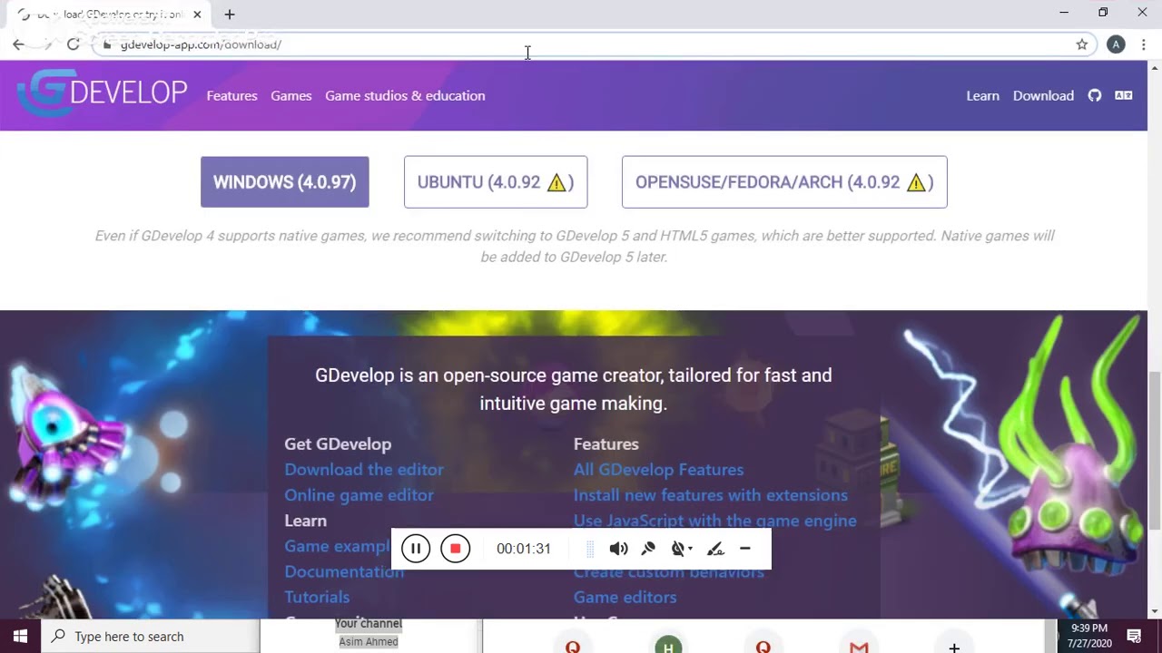 how to download gdevelop - YouTube