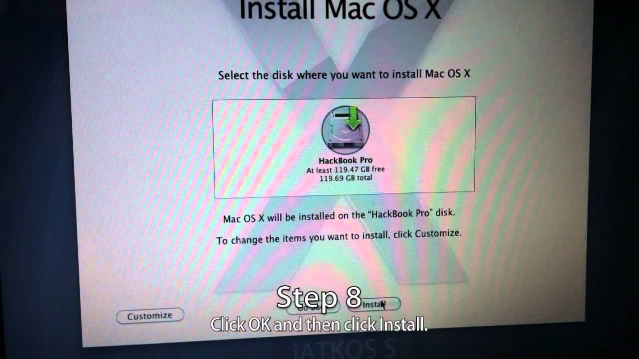 Hackintosh Step-By-Step on Dell Inspiron E1505 using iATKOS S3 V2 - YouTube